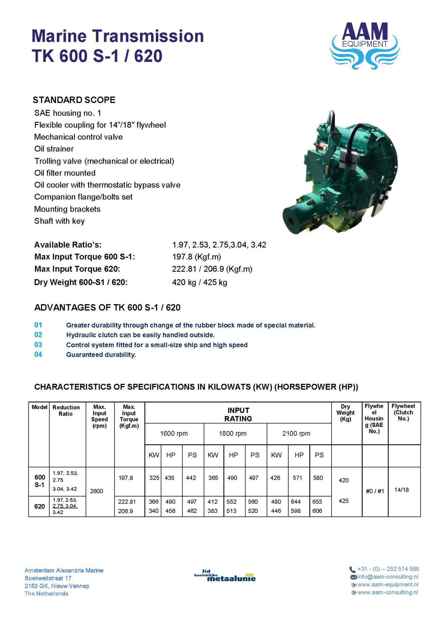 AAM Equipment | 247 kW – 411 kW